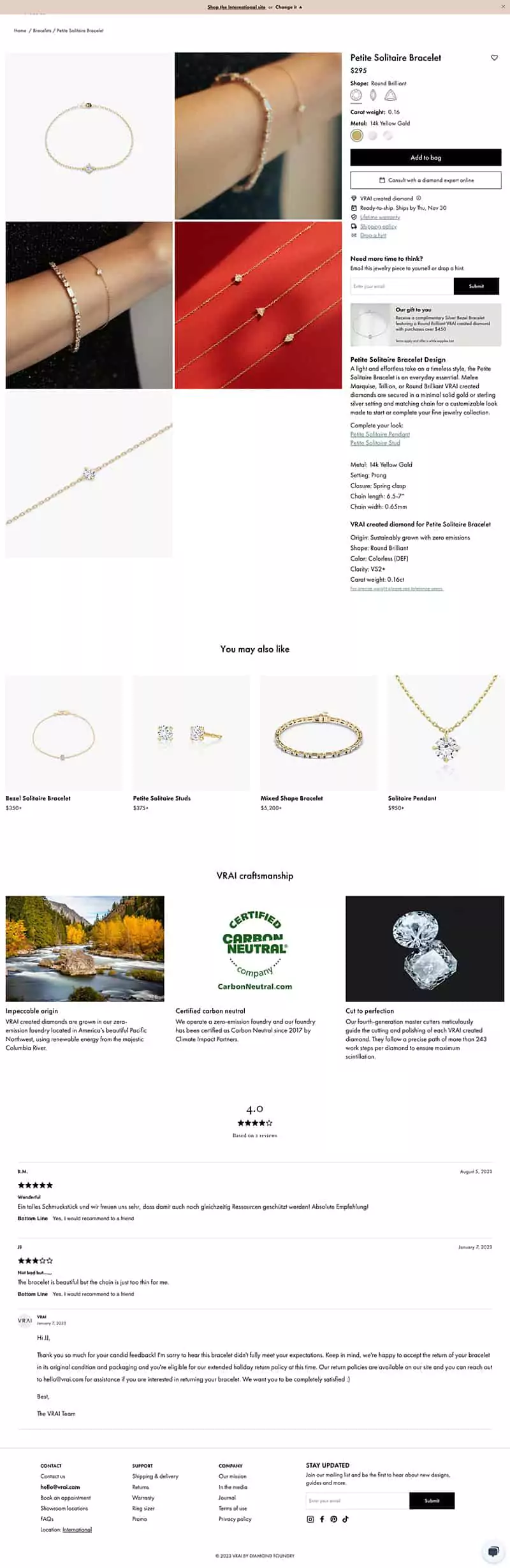 Jewelry Product Page: 24 High-Converting Examples