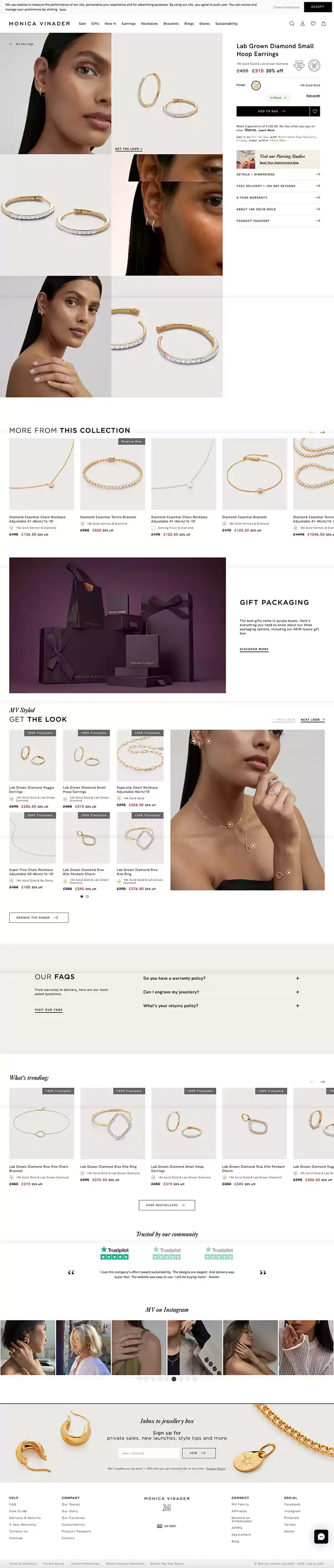 Jewelry Product Page: 24 High-Converting Examples