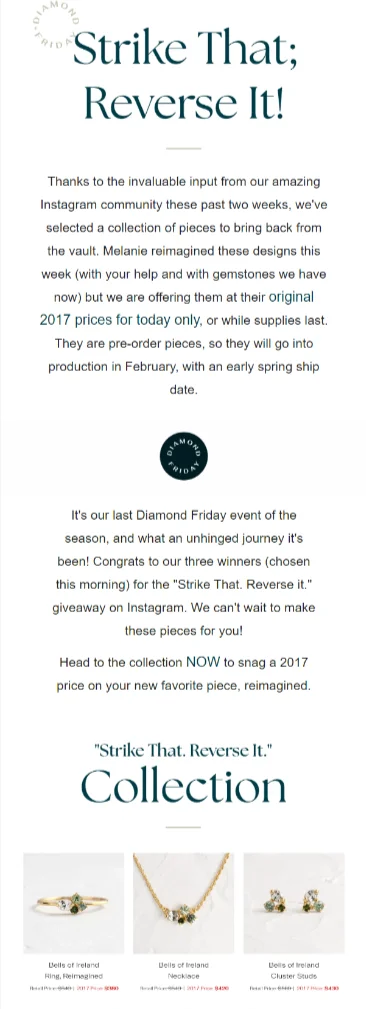 Jewelry Email Marketing: 40 Amazing Examples For Online Stores