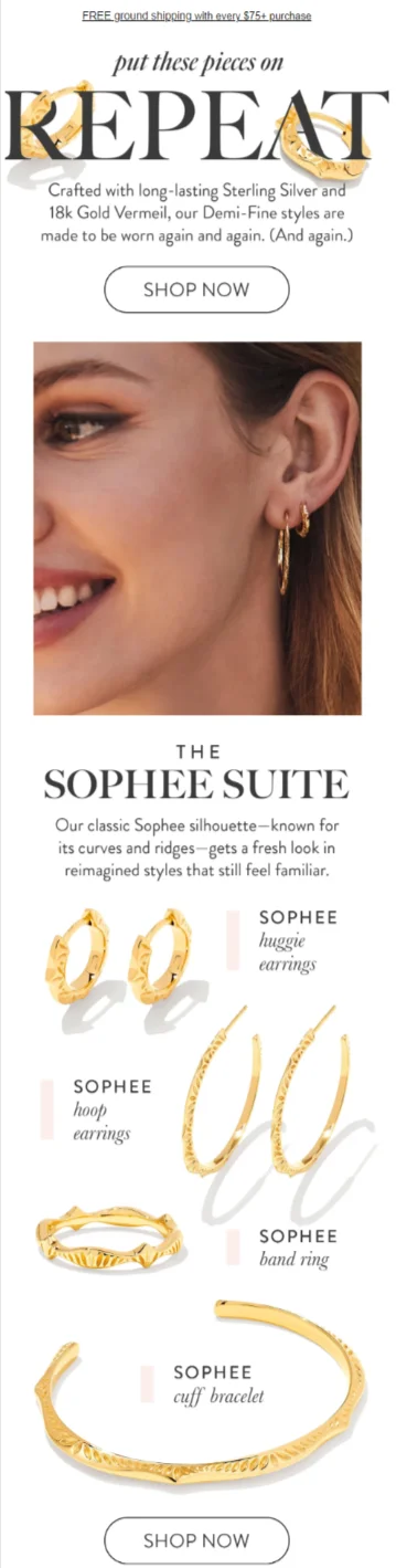 Jewelry Email Marketing: 40 Amazing Examples For Online Stores