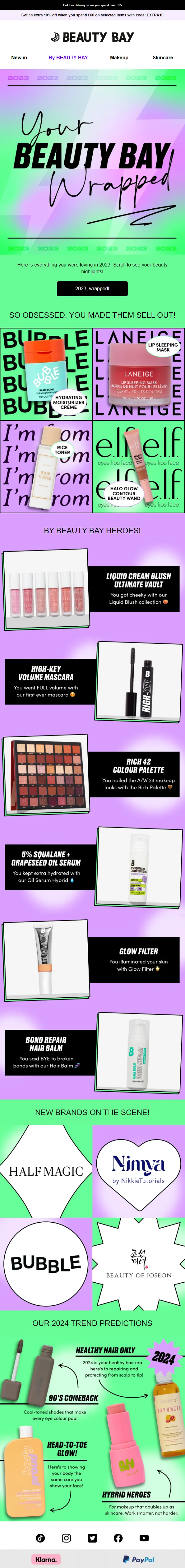 Beauty Brand Email Marketing: 30 Great Examples (+ Templates)