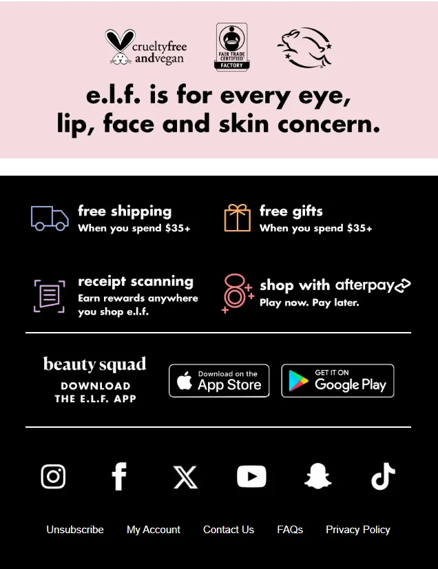 Beauty Brand Email Marketing: 30 Great Examples (+ Templates)