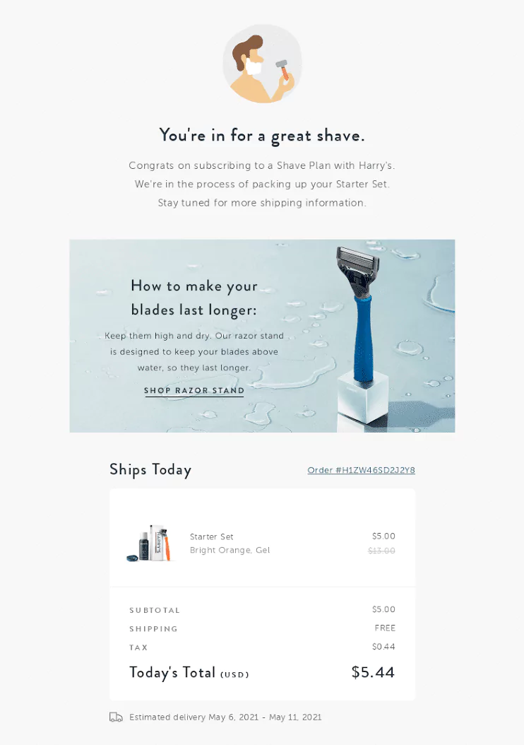 29 Brilliant "Post-Purchase Email" Examples (+ How to copy them)