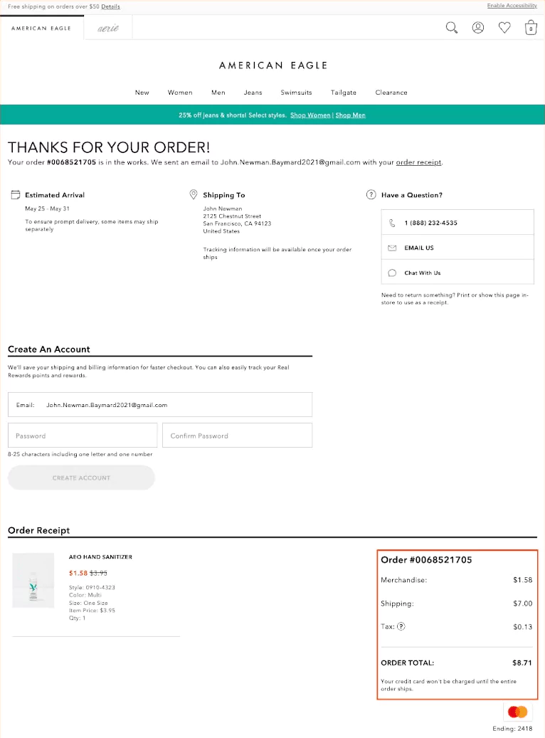 Order Confirmation Page: 25 Best Practices (+ Great examples)