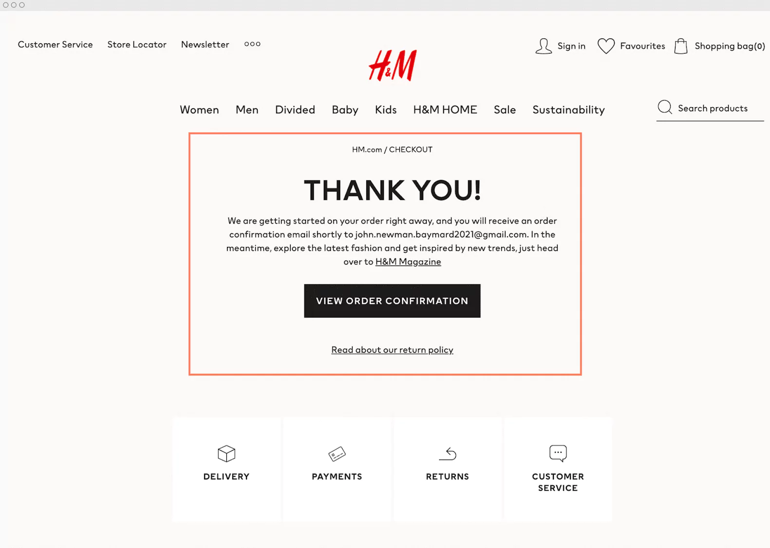 Order Confirmation Page: 25 Best Practices (+ Great examples)