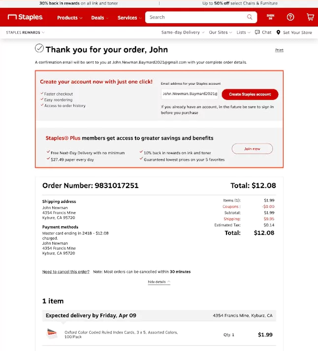 Order Confirmation Page: 25 Best Practices (+ Great examples)