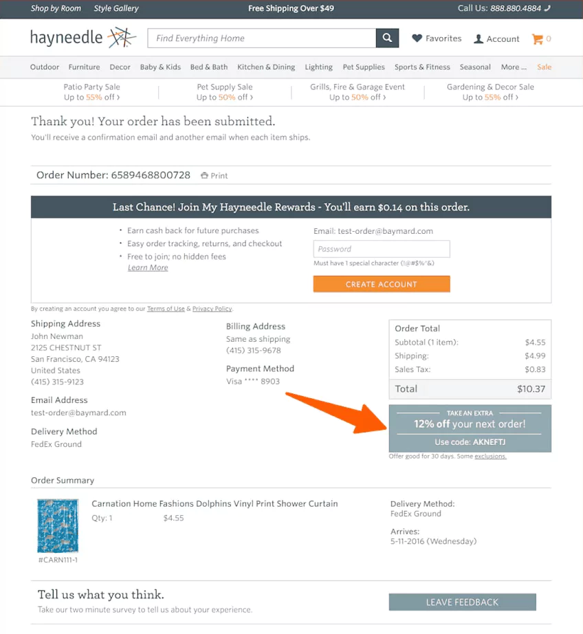 Order Confirmation Page: 25 Best Practices (+ Great examples)