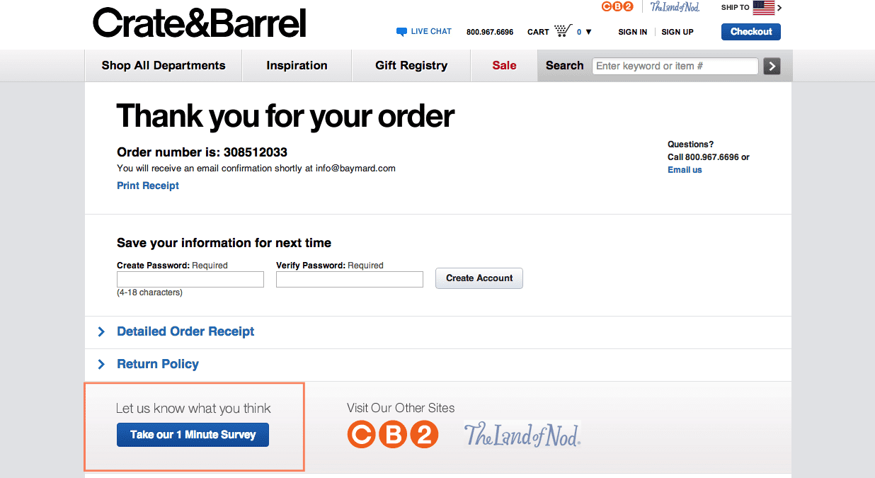Order Confirmation Page: 25 Best Practices (+ Great examples)