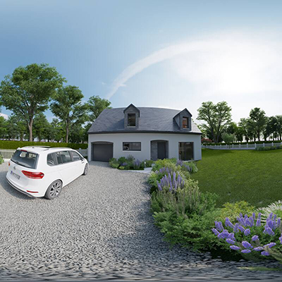 Réalisation Visite Virtuelle 3D pour la visite d'une maison en immobilier