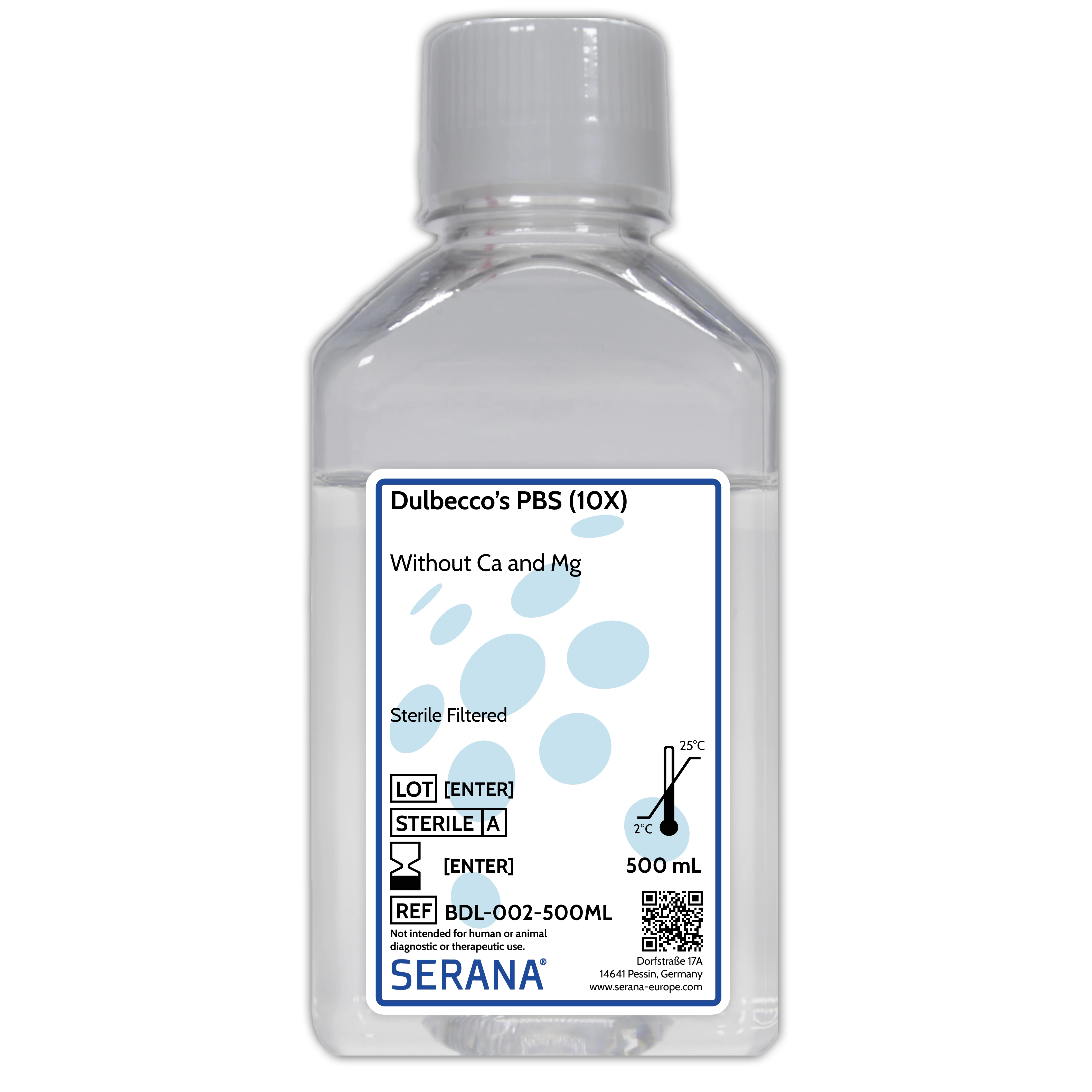 BDL-002-500ML DPBS (10X) - Dulbecco's Phosphate Buffered Saline