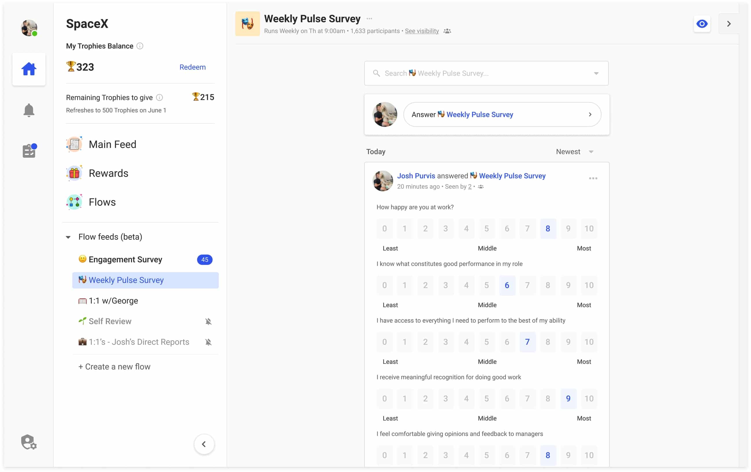 Employee Pulse Check Survey Questions Tool | Assembly Flows