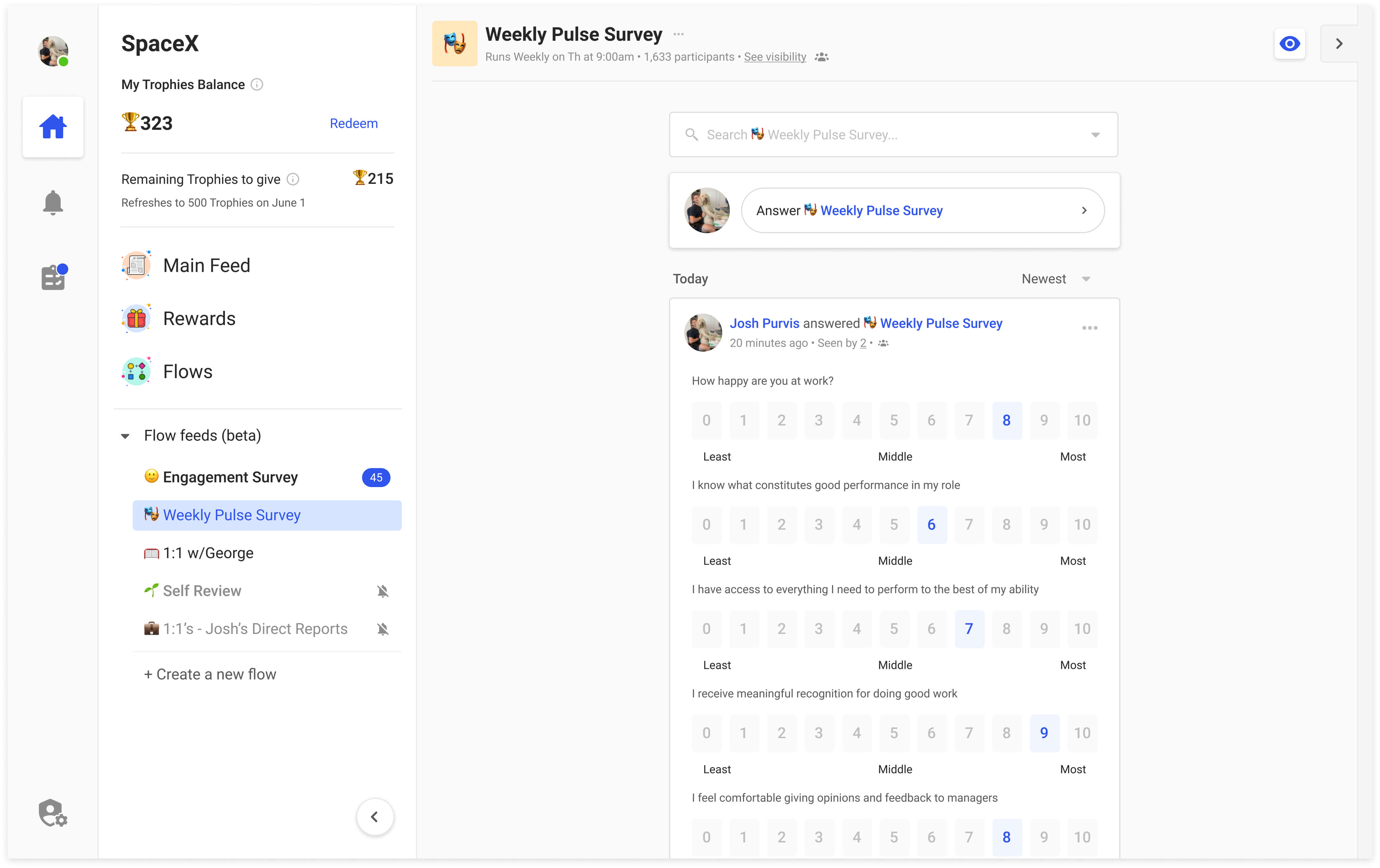 Employee Pulse Check Survey Questions Tool | Assembly Flows