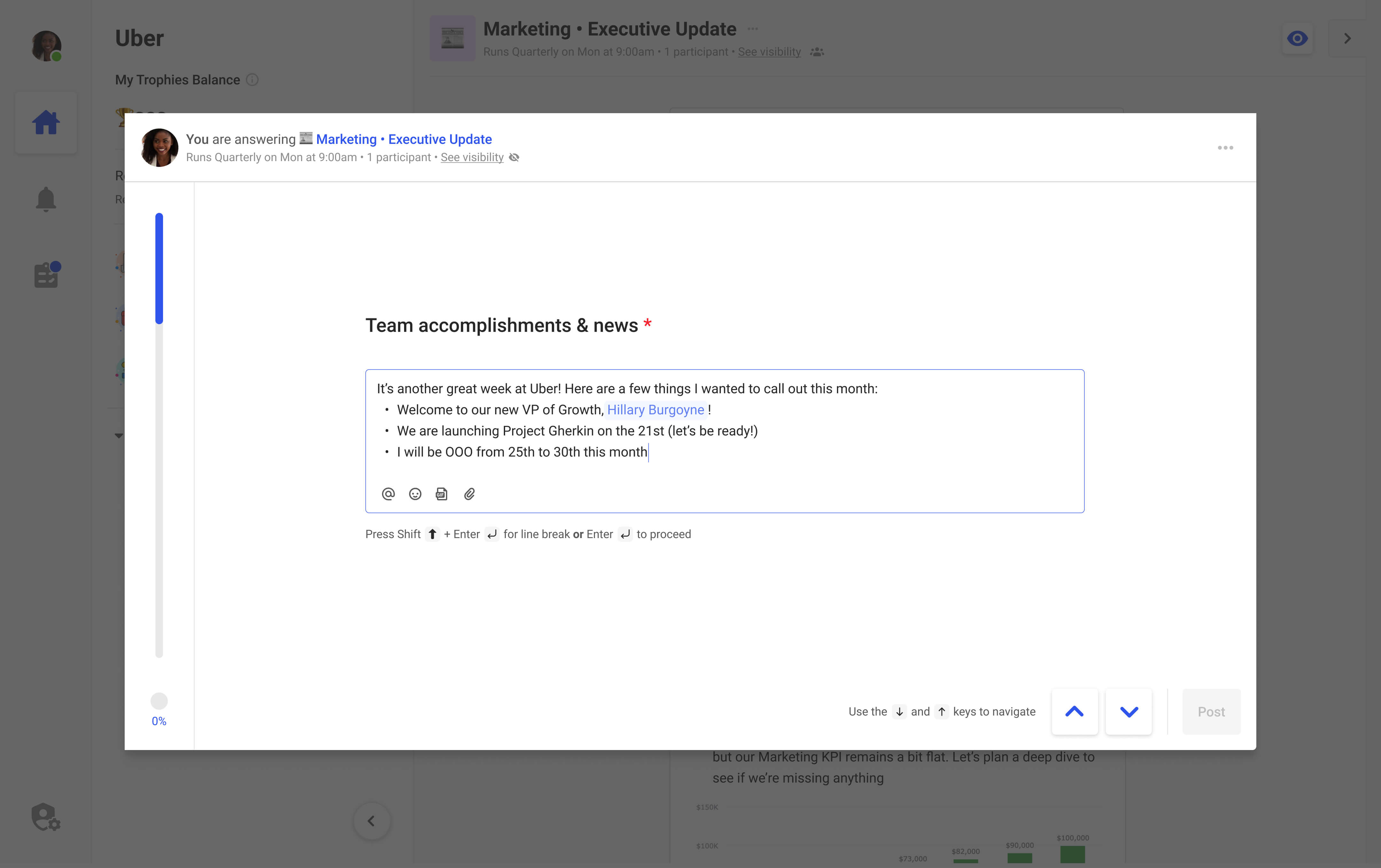 Weekly CEO & Executive Updates Template | Assembly Flows