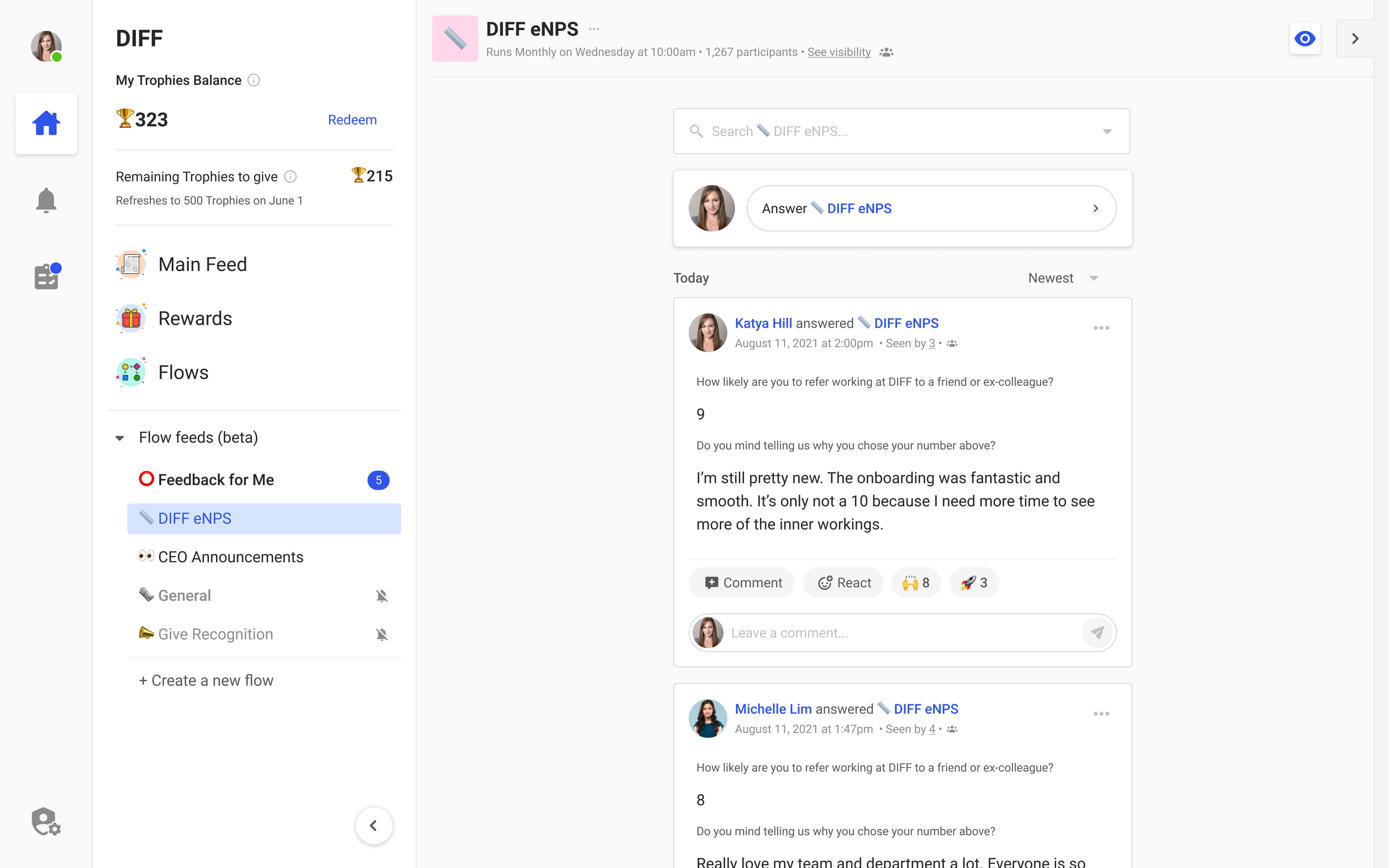 Employee Net Promoter Score (eNPS) Template | Assembly Flows