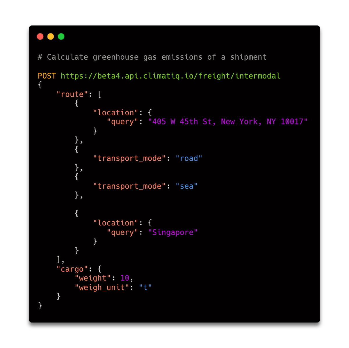 Freight Shipping & Transport Carbon Emissions | Carbon Footprint API ...