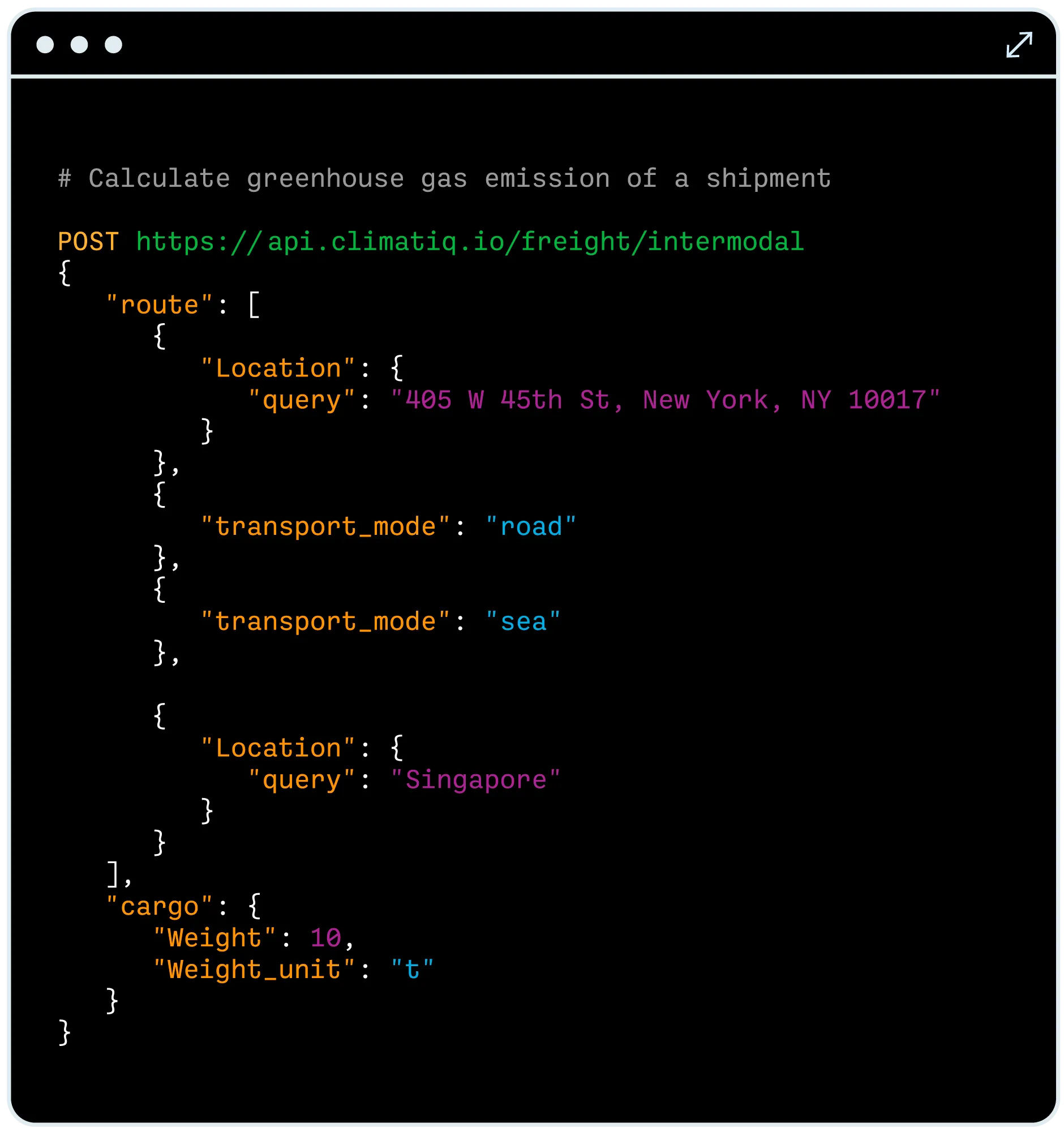 Calculate | Climatiq API