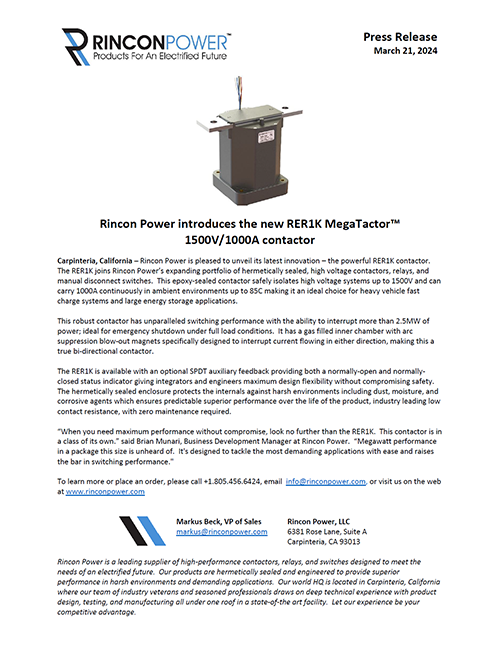 Rincon Power - Info