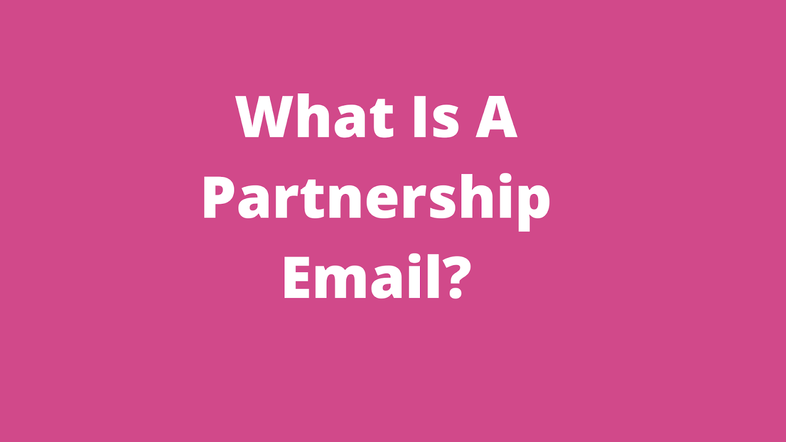 Why Partnership Email Templates Will Change Your Life
