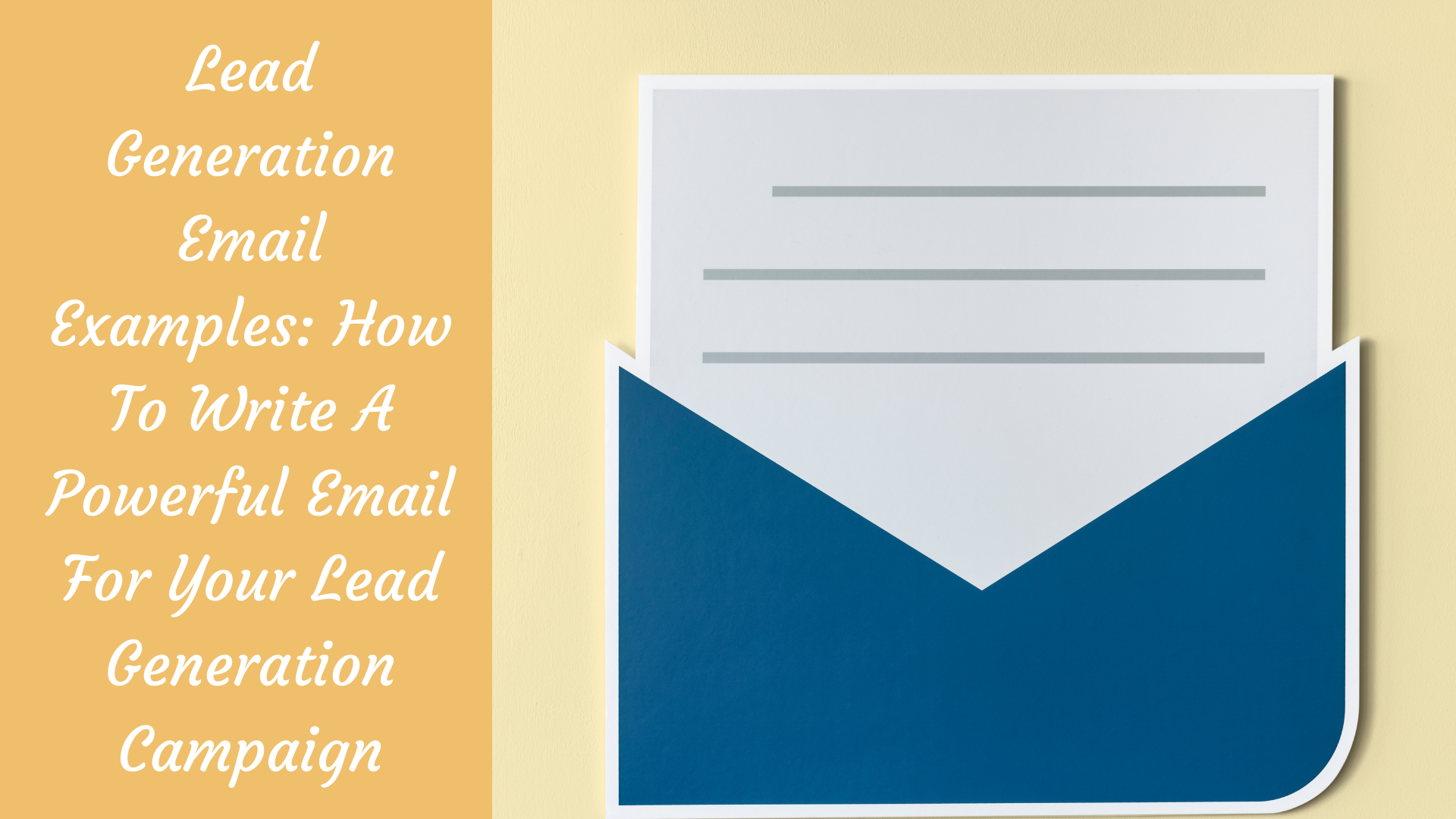 Lead Generation Email Examples: How To Write A Powerful Email For Your ...