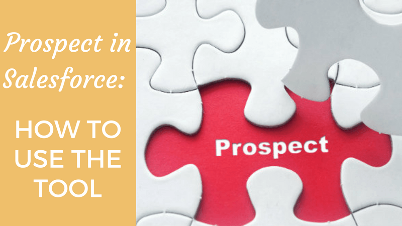 Prospect in Salesforce: How to use the tool