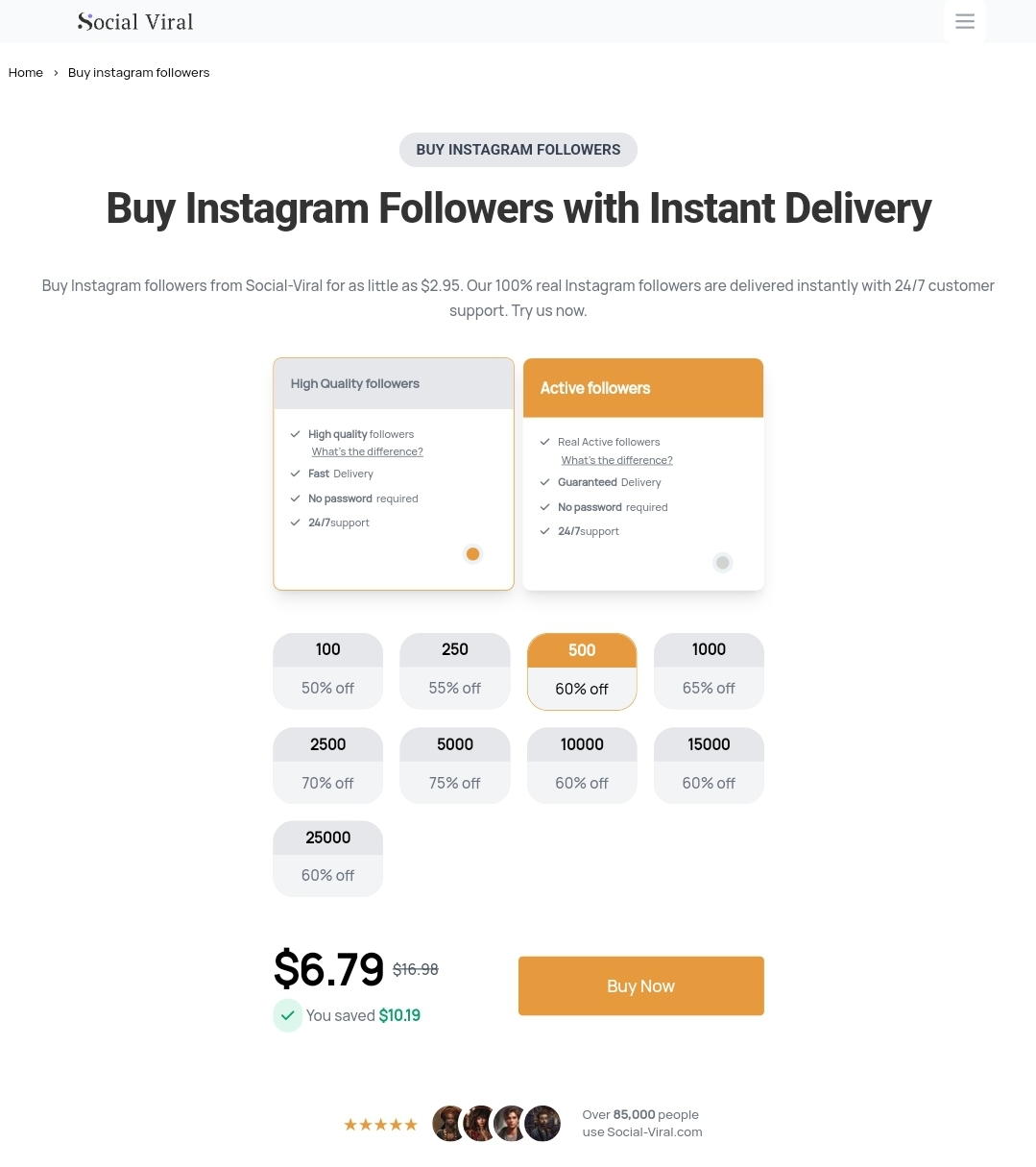 How to Buy Instagram Followers: Top 5 Providers