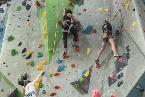 Indoor Rock Climbing in Bangkok, group teambuilding activity | Surf Office