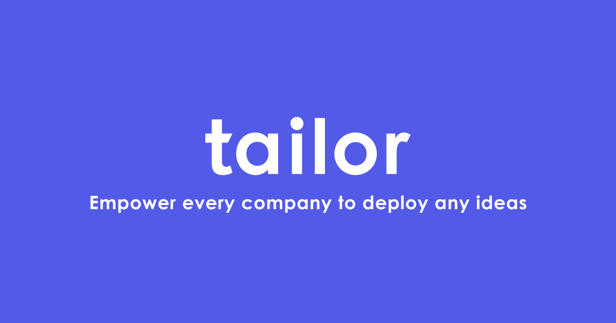 Tailor テイラー | Headless ERP for Enterprises