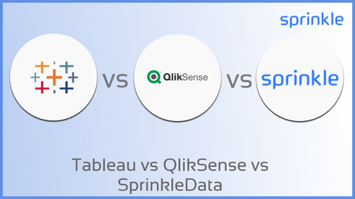 Comparing Tableau, QlikSense, and Sprinkle Data: Choosing the Right BI Tool