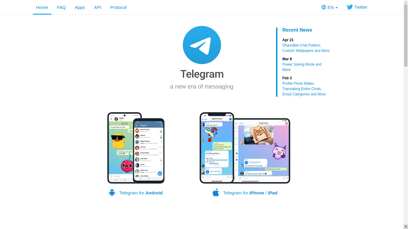 Social media marketing with Telegram