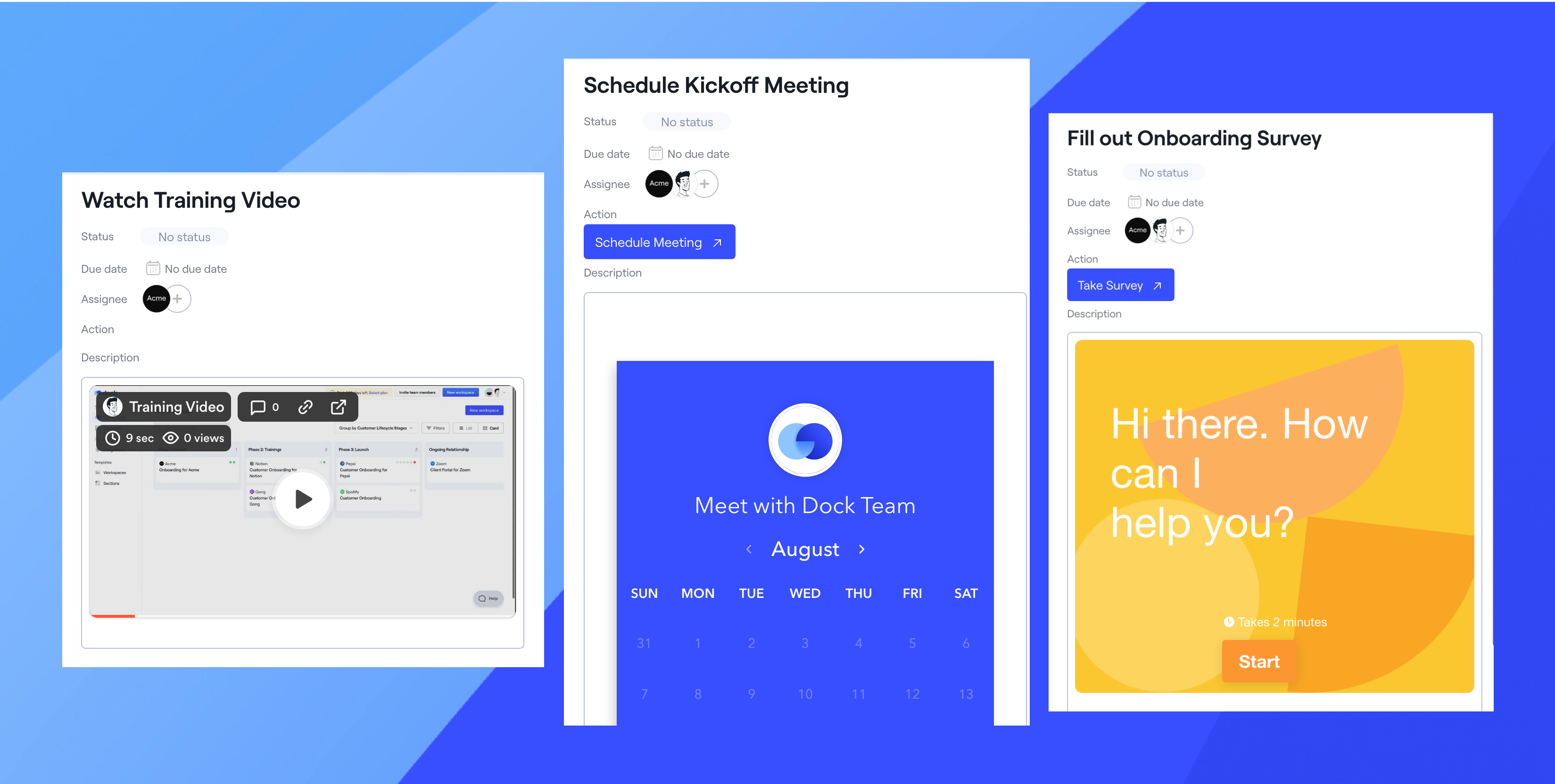 New in Dock: Embedded Content in Project Plan Tasks