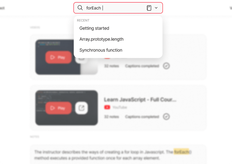 Video Screenshots and Notes - YouTube & more