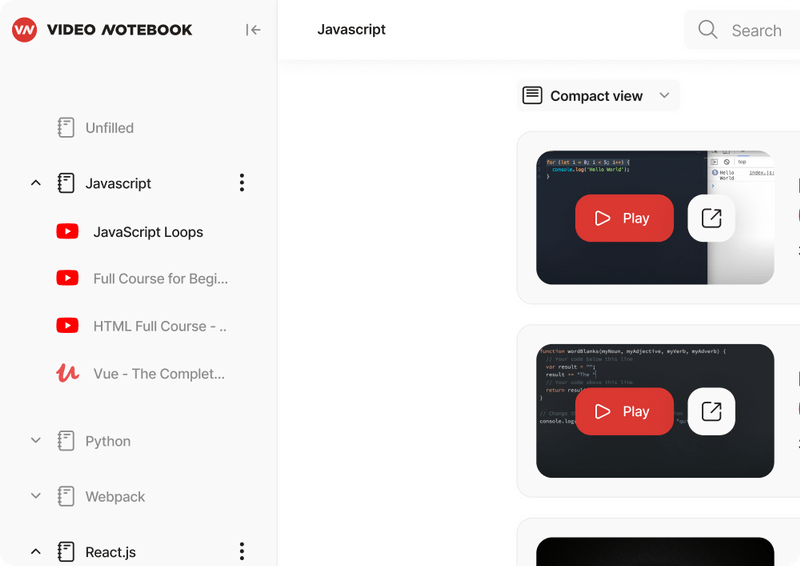 Video Screenshots and Notes - YouTube & more