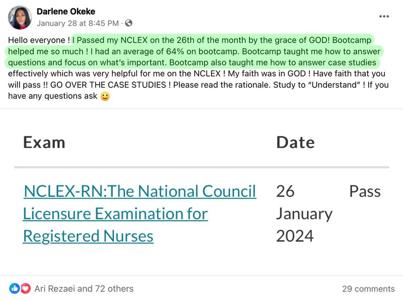 Student Reviews | NCLEX Bootcamp
