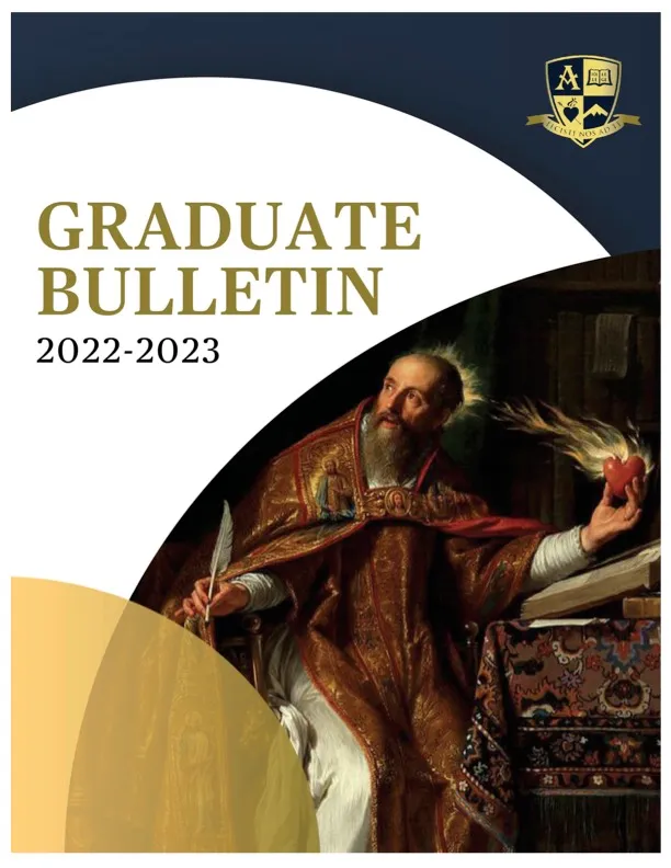 Master of Arts: Catholic Theology | Augustine Institute