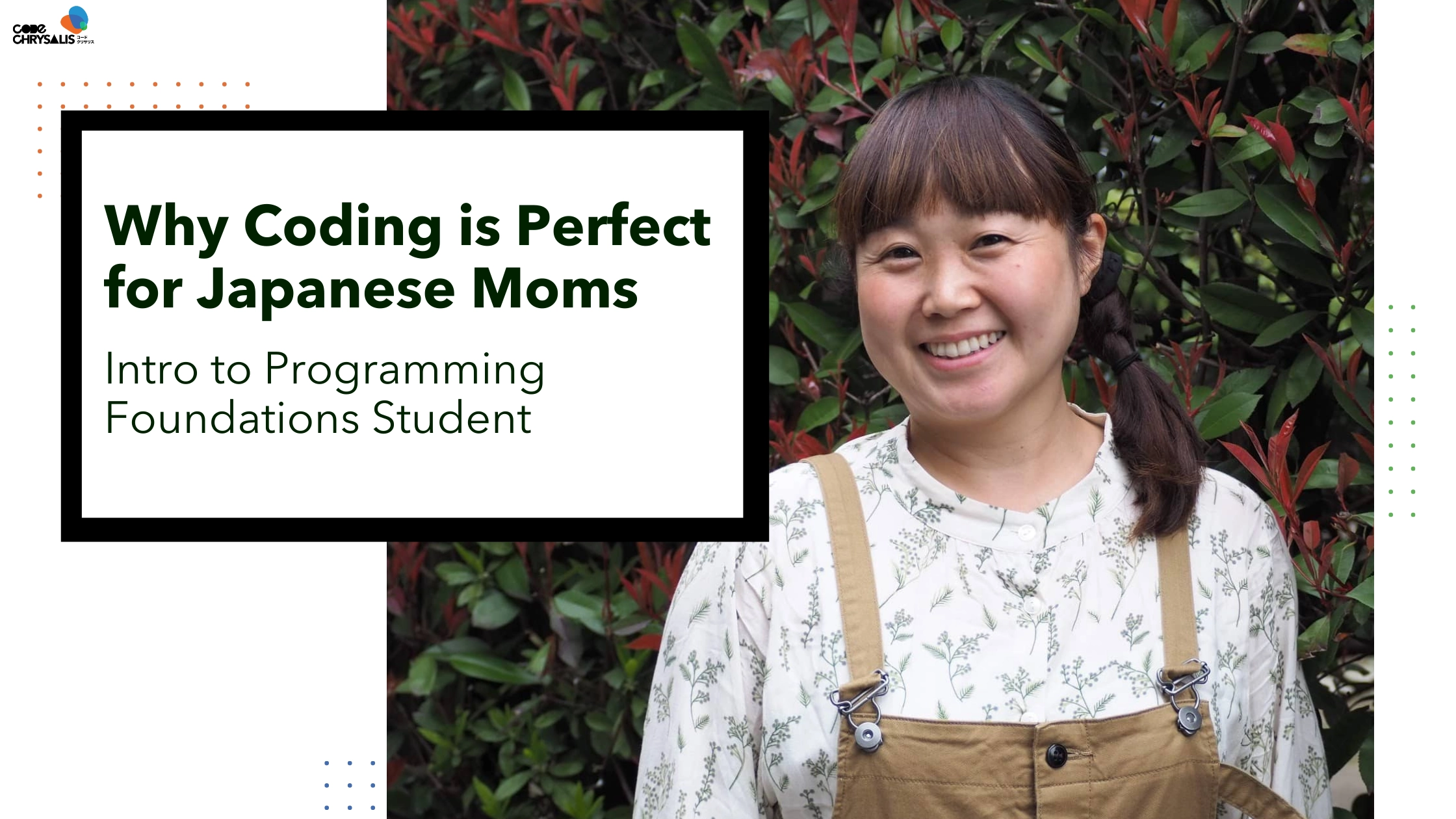 Why coding is perfect for empowering Japanese moms
