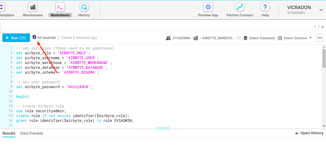 How to Connect & Load Data from Postgres to Snowflake destination?