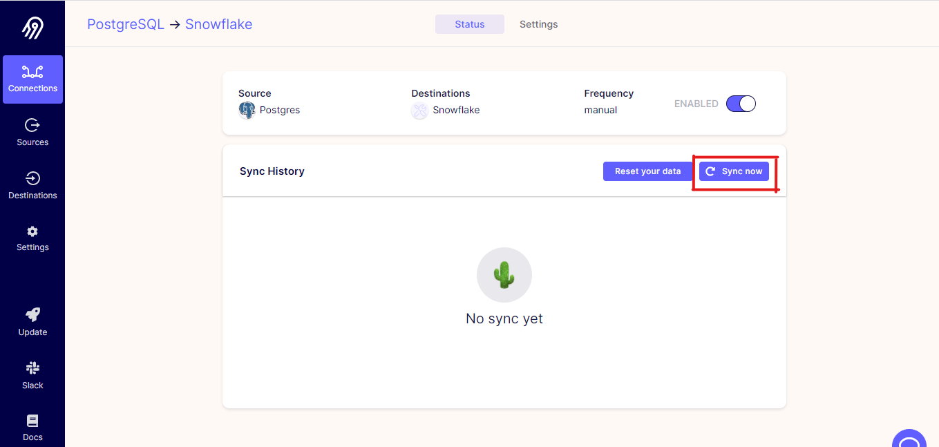 How to Connect & Load Data from Postgres to Snowflake destination?
