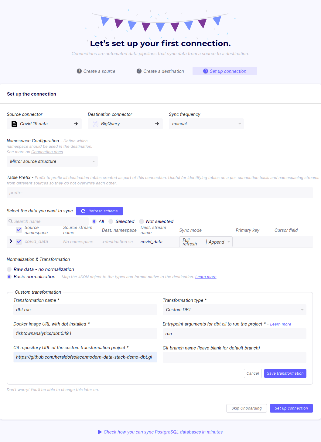 Set up a modern data stack with Docker | Airbyte