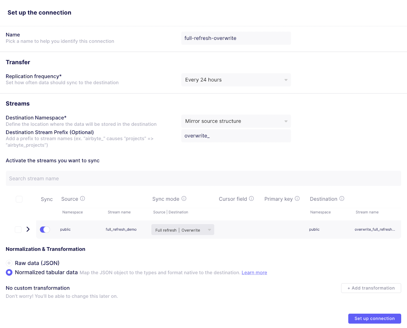 Explore Airbyte's full refresh data synchronization | Airbyte