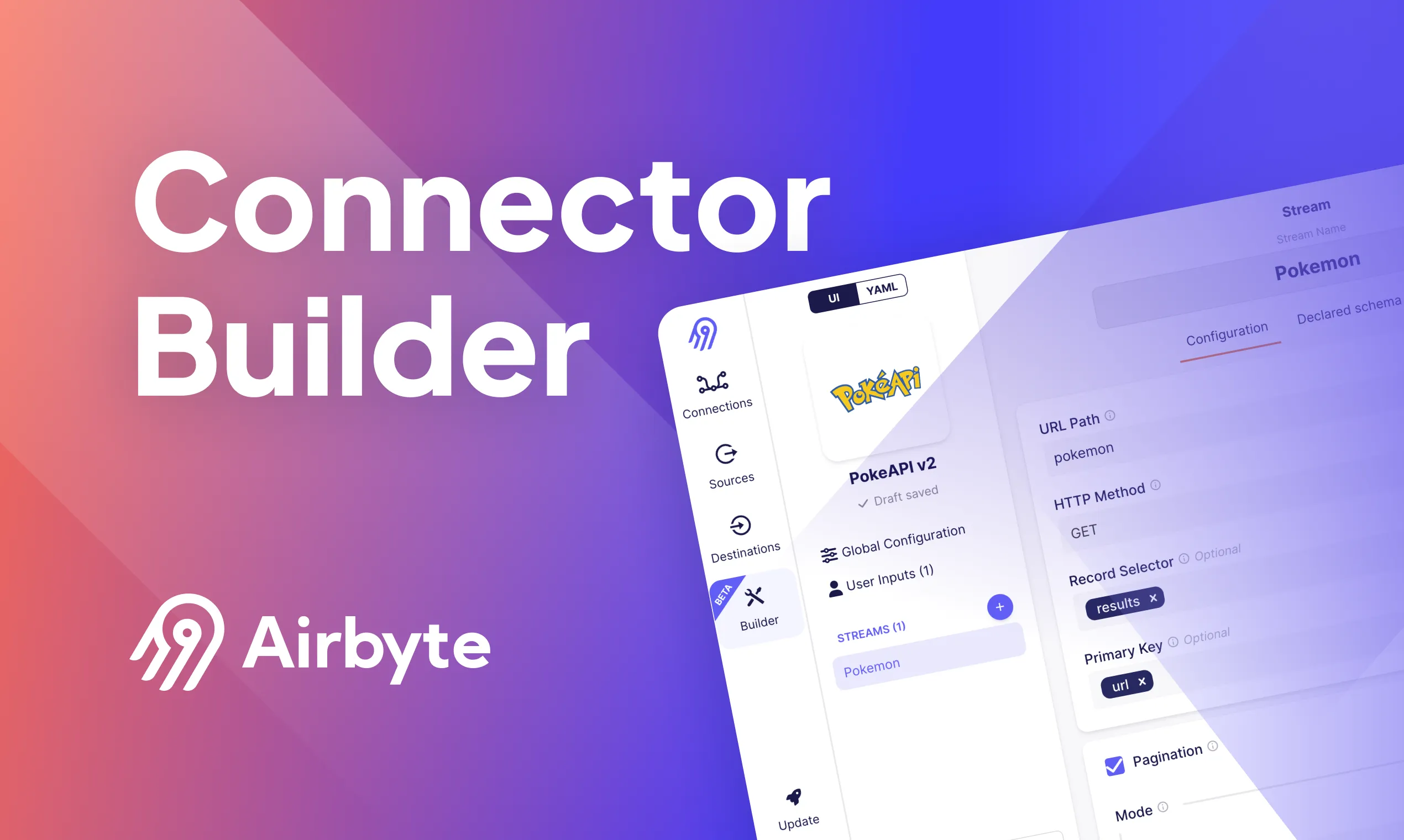 No-Code Connector Builder: Build Custom Connectors in Minutes | Airbyte