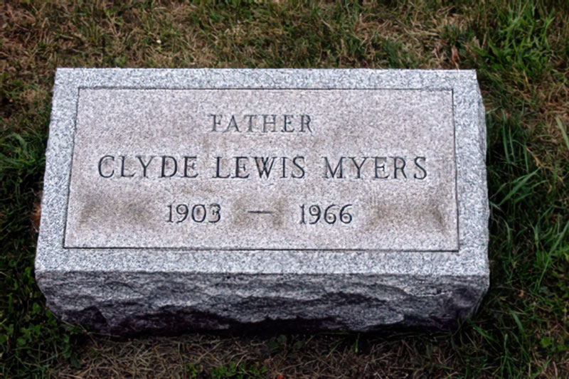 Gravestone Myers Family Grave marker Night of the Living Dead Location
