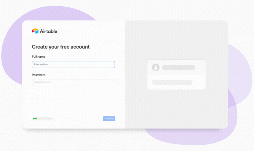 Explore Airtable's best-in-class onboarding wizard