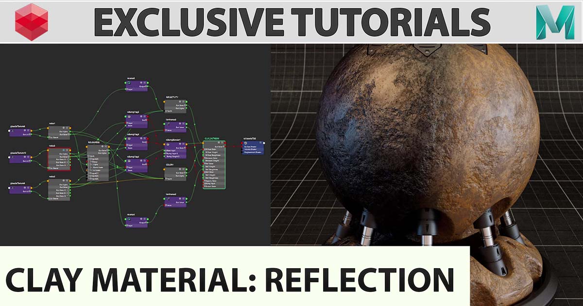 Redshift Clay Material tutorial series