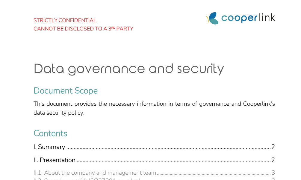 Data governance and security