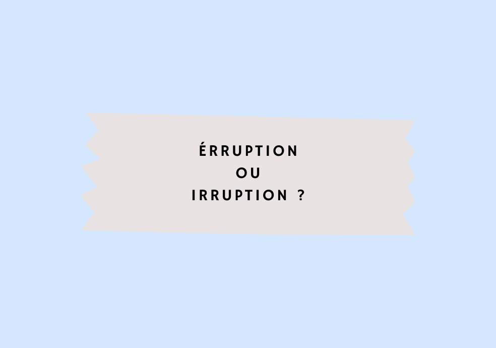 Éruption ou irruption ? - OrthographIQ