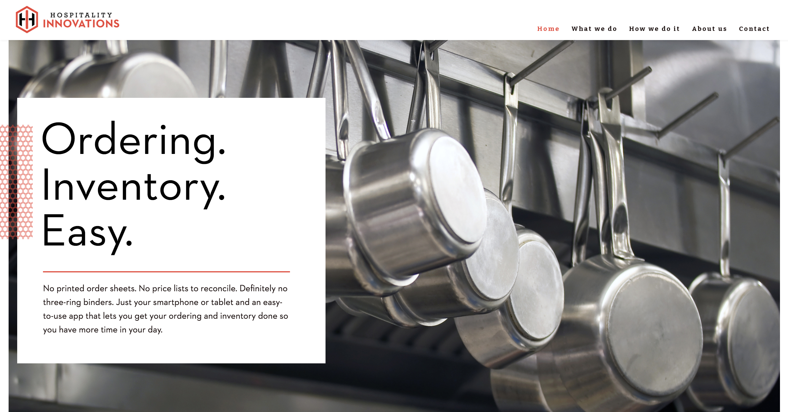 Hospitality Innovations - Ordering. Inventory. Easy.