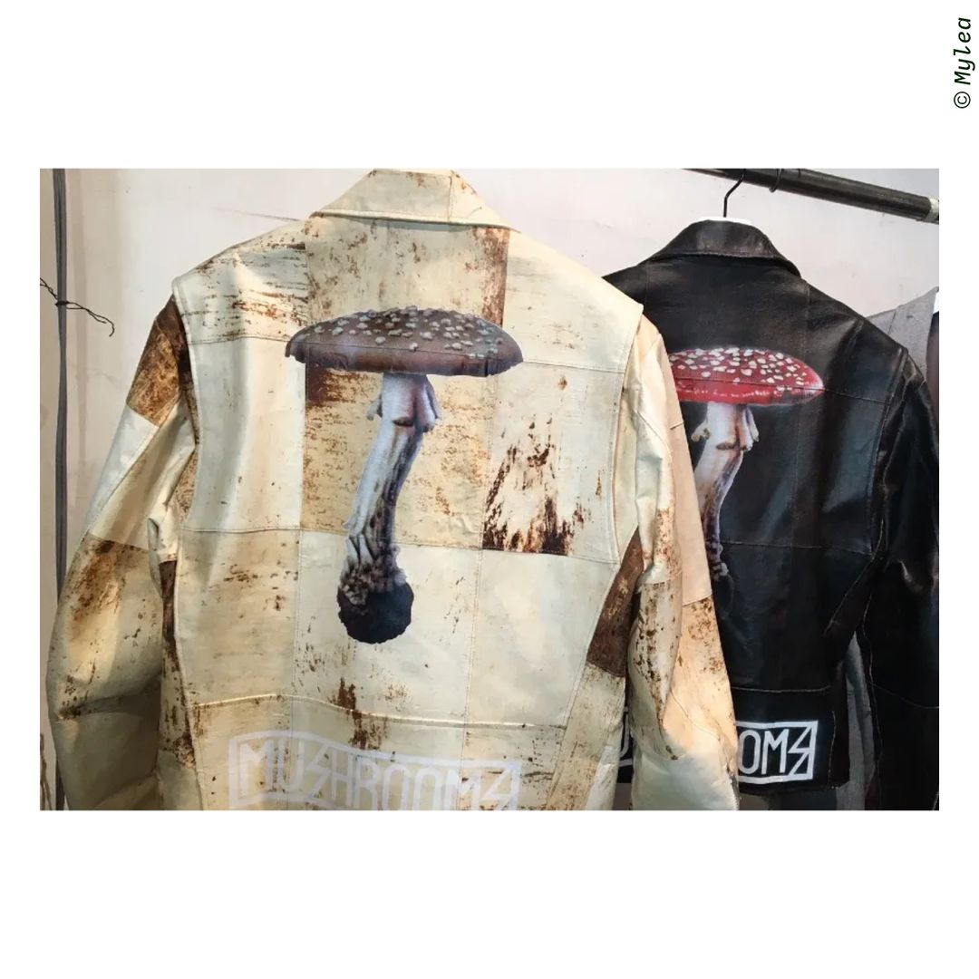 Biofabricated mycelium Mylea leather sheets~HauteMatter