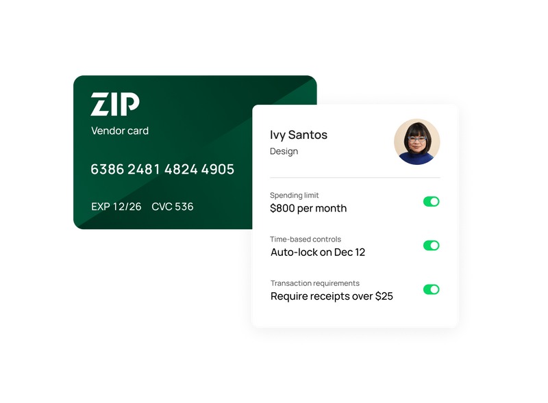 Vendor Card Solution | Zip
