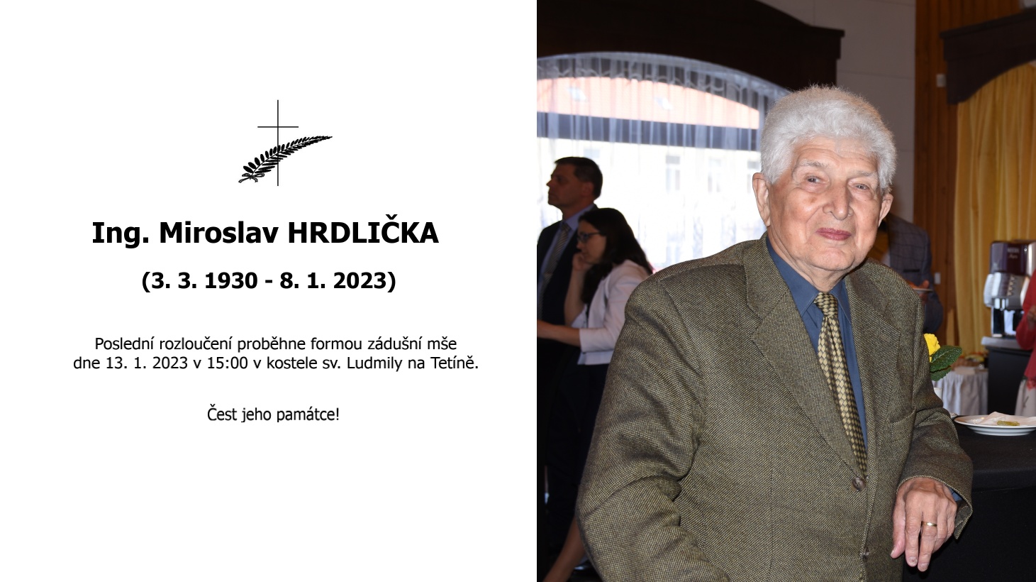 APGEO - Ing. Miroslav Hrdlička (1930 - 2023)