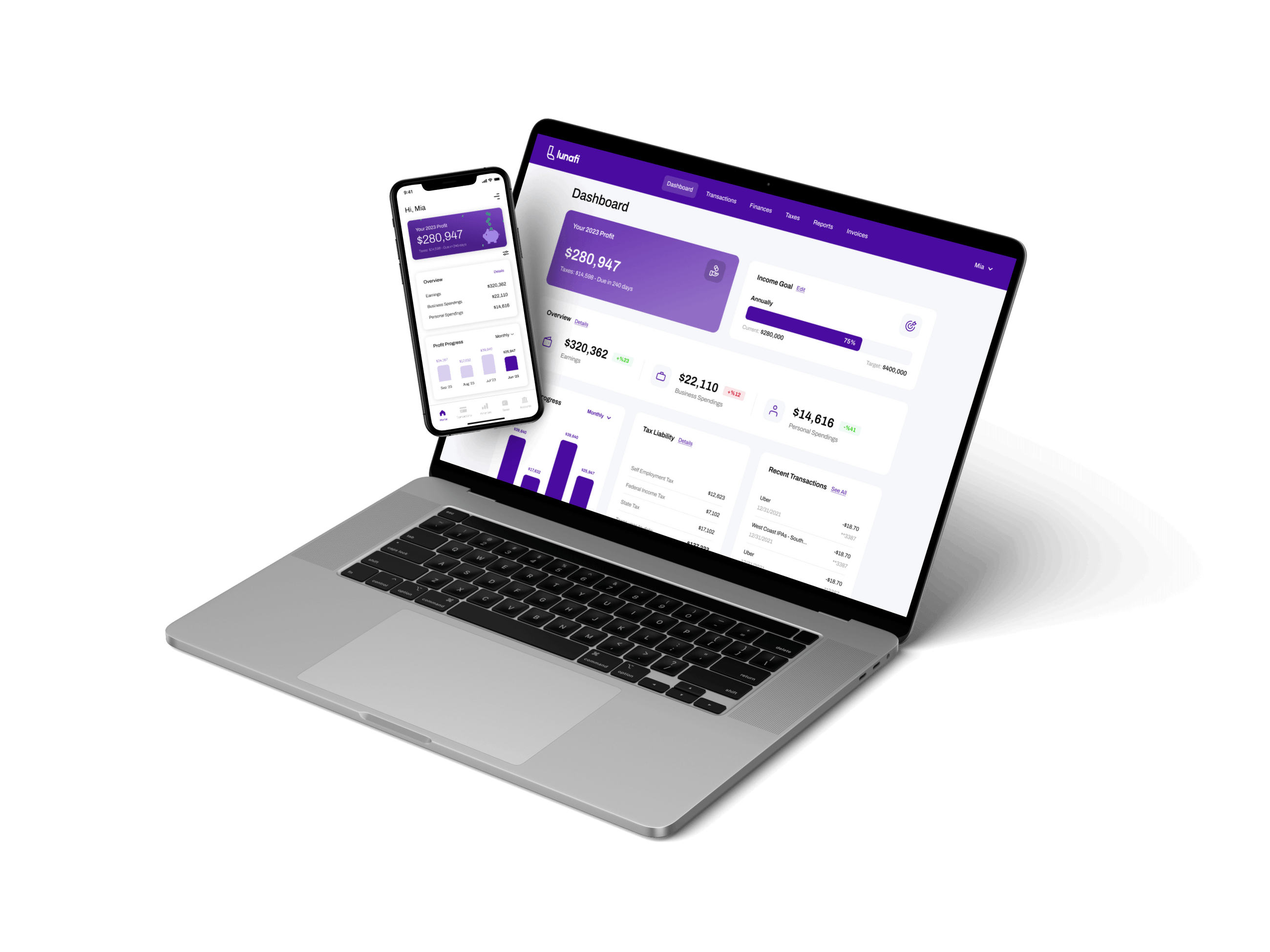 Lunafi - Finances Simplified for Freelancers